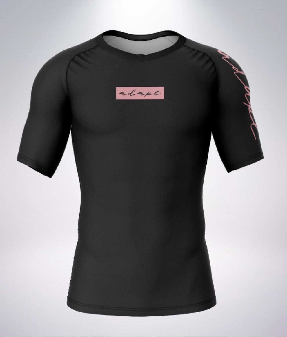 The Adapt Original Rashguard Pink& Black - Premium BJJ Rashgaurds from ...